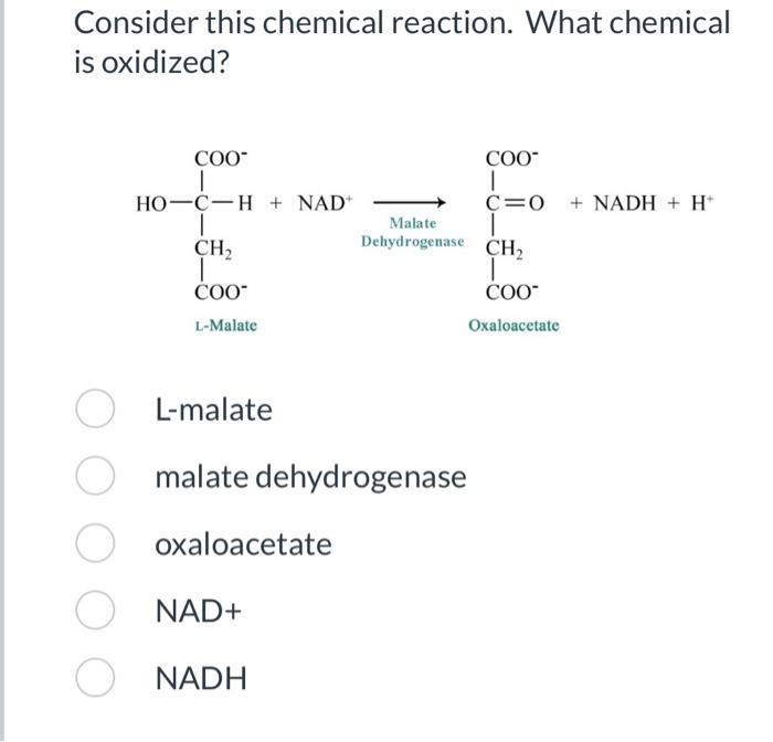 Solved Consider this chemical reaction. What chemical is | Chegg.com