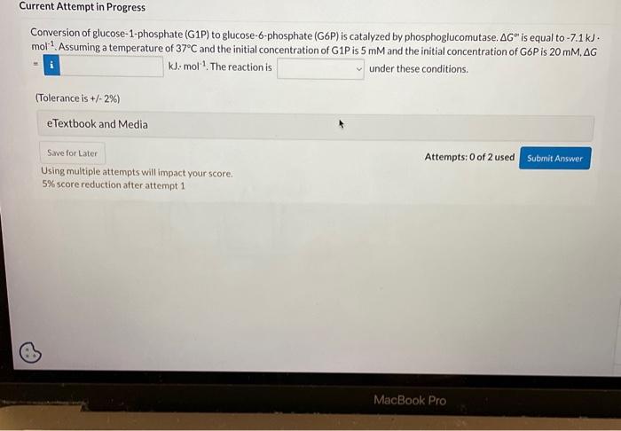 Solved Conversion of glucose-1-phosphate (G1P) to | Chegg.com