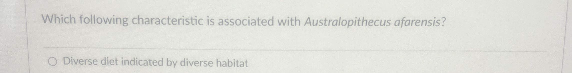 Solved Which following characteristic is associated with | Chegg.com