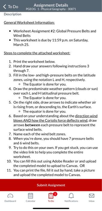 Description General Worksheet Information: - | Chegg.com