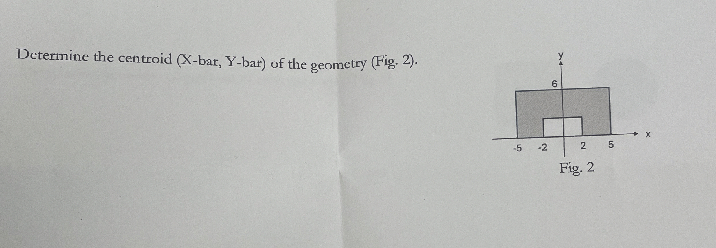 Solved Determine the centroid (X-bar, Y-bar) ﻿of the | Chegg.com