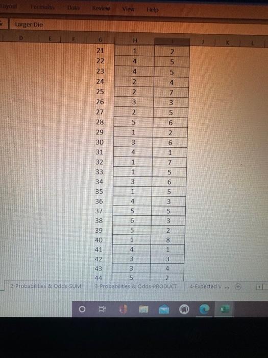 Solved art 1: Collecting Data Miss. Klein has collected the | Chegg.com
