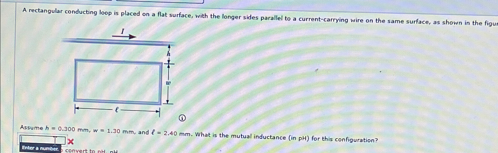 Solved A rectangular conducting loop is placed on a flat | Chegg.com