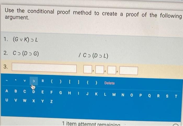 Solved Use the conditional proof method to create a proof of | Chegg.com