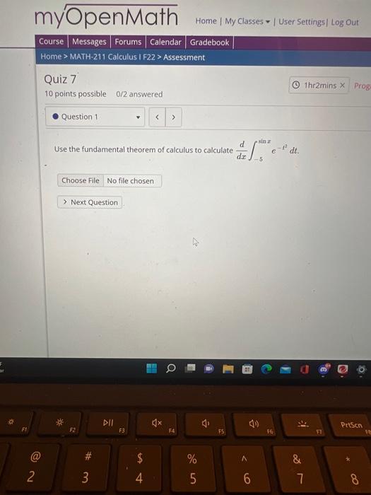 Solved Use the fundamental theorem of calculus to calculate | Chegg.com