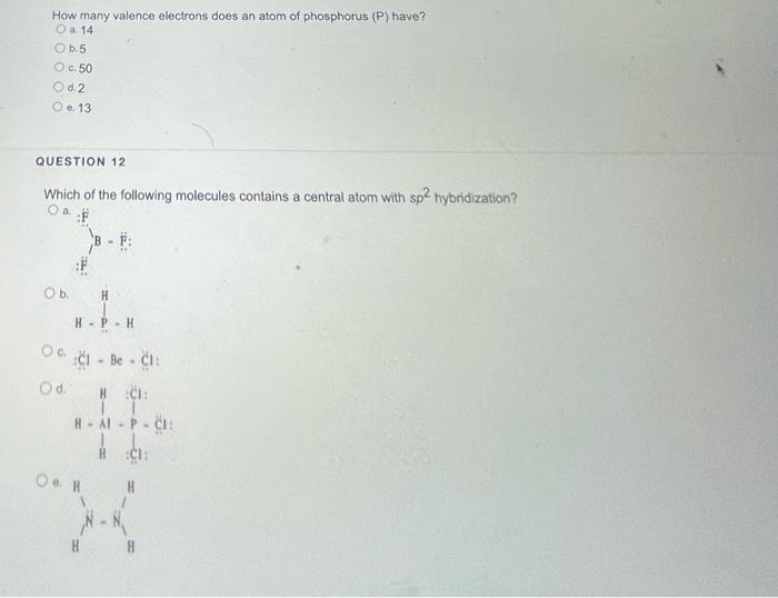 Solved How many valence electrons does an atom of phosphorus | Chegg.com