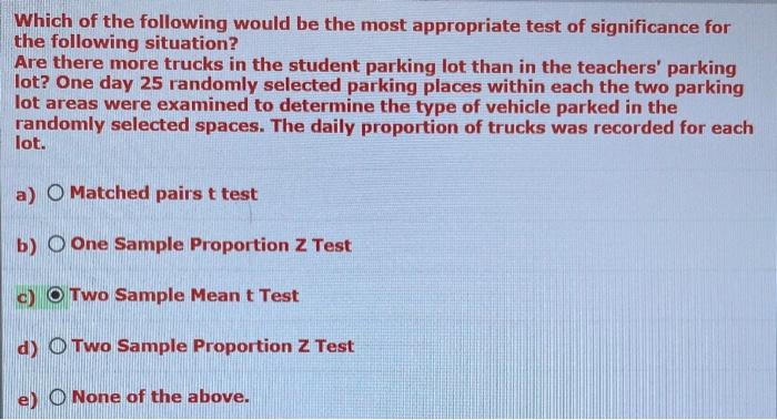 Solved Which of the following would be the most appropriate | Chegg.com