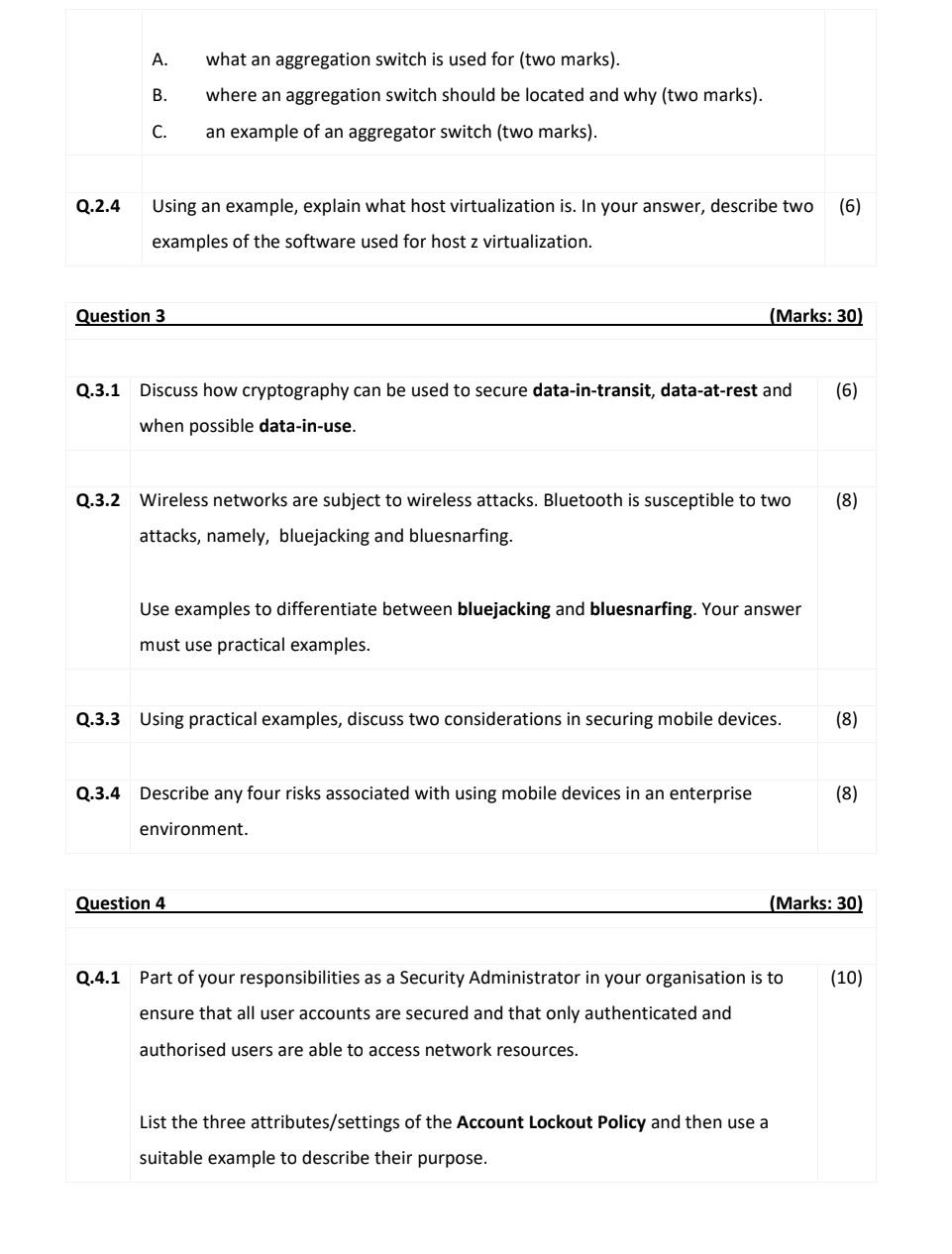 Solved Q.2.1 Discuss how Unified Extensible Firmware | Chegg.com