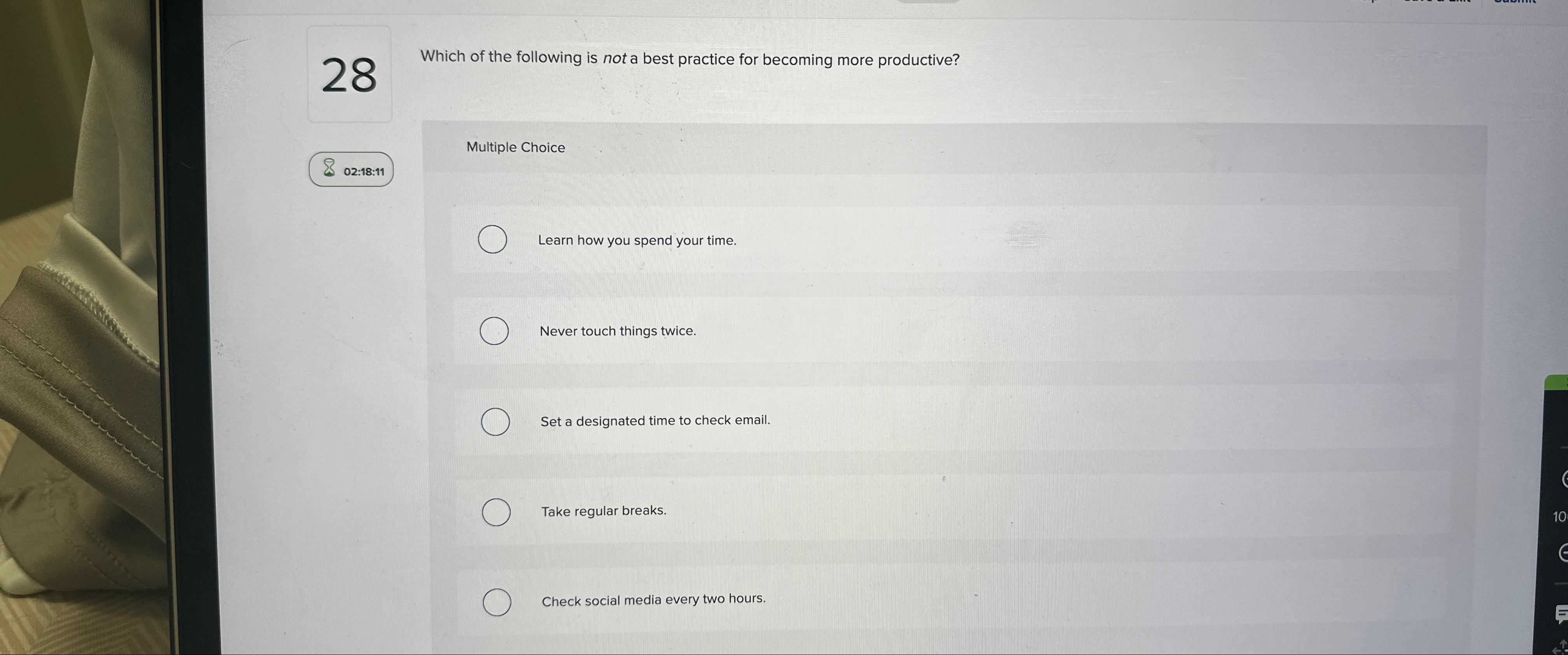 Solved 28Which of the following is not a best practice for | Chegg.com
