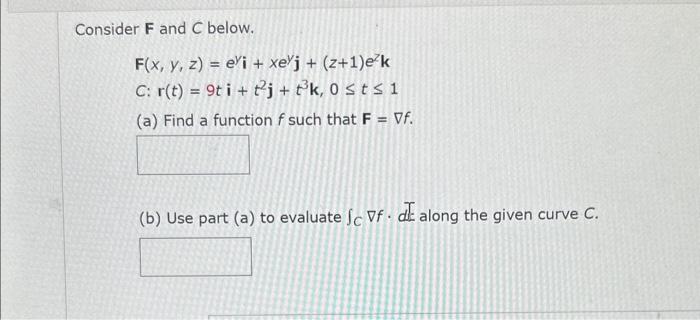 Solved Consider F and C below. | Chegg.com