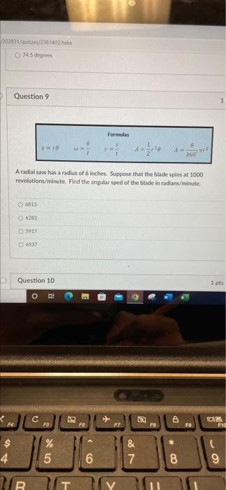 Solved 2008/2361002/tako 745 degrees Question 9 1 Formulas 3 | Chegg.com