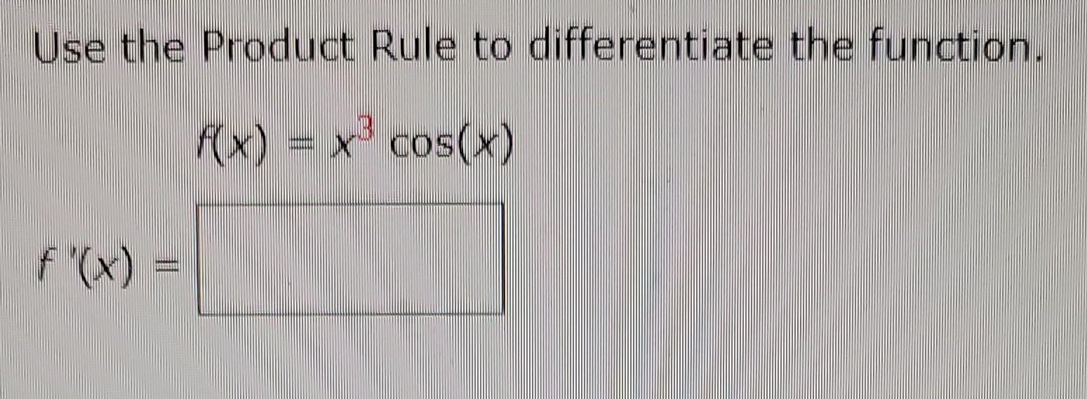 Solved Use the Product Rule to differentiate the function. | Chegg.com