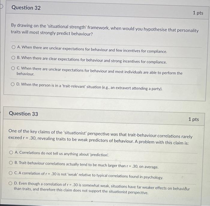 Solved By drawing on the 'situational strength' framework, | Chegg.com