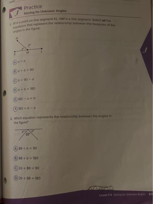 Solved 1. M is a point on line segment KL. NM is a line | Chegg.com