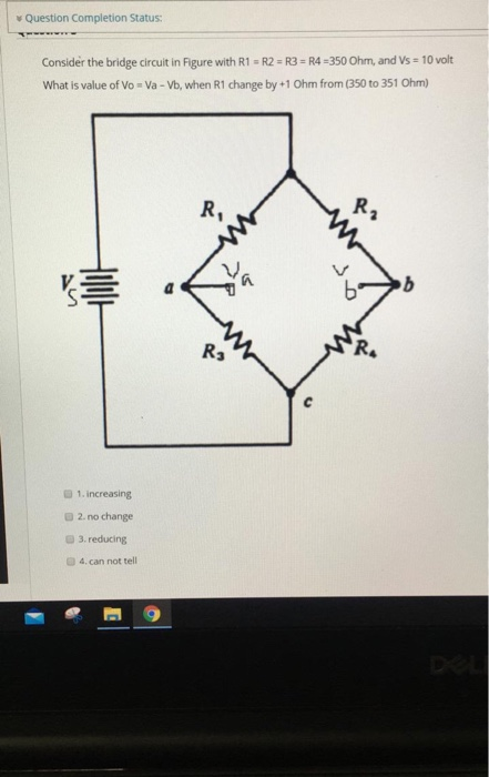 Solved Question Completion Status: Consider the bridge | Chegg.com