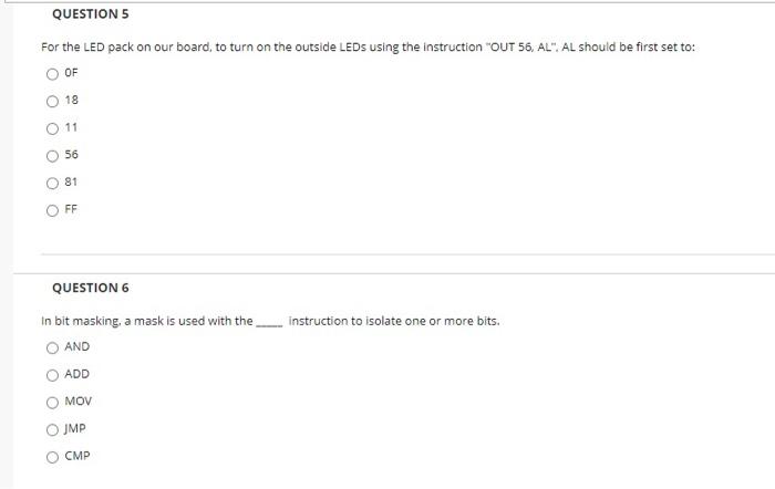 Solved QUESTION 1 You used DEBUG to unassemble the following | Chegg.com