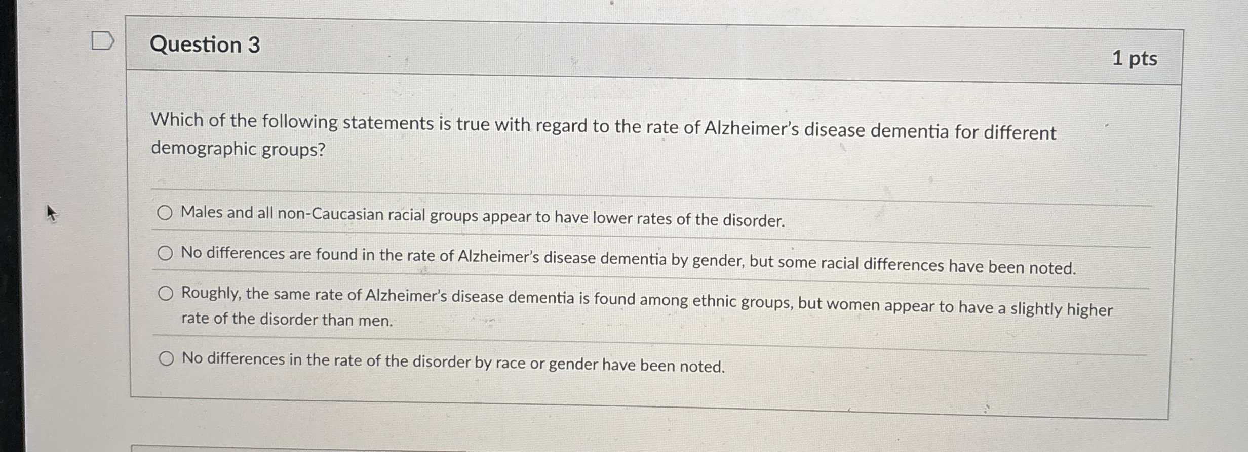 Solved Question 31 ﻿ptsWhich of the following statements is | Chegg.com
