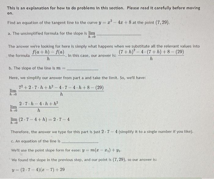 Solved This is an explanation for how to do problems in this | Chegg.com