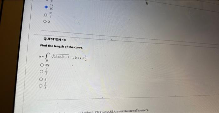 Solved QUESTION 10 Find the length of the curve. | Chegg.com