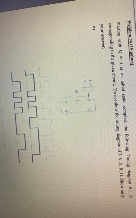 Solved Problem #4 (15 points) Starting with Q = 0 as an | Chegg.com