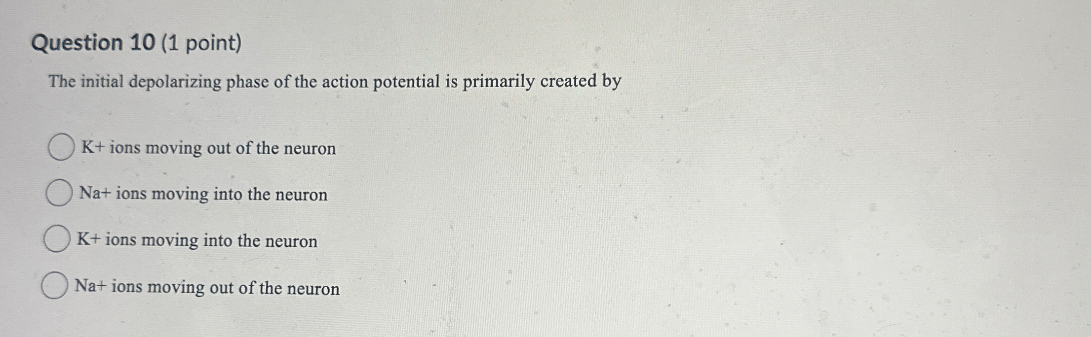 Solved Question 10 (1 ﻿point)The initial depolarizing phase | Chegg.com