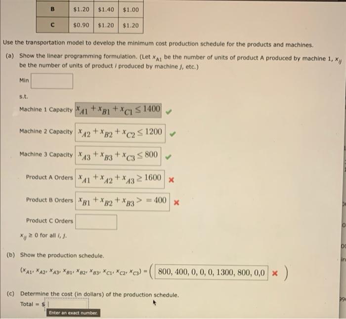 Solved The Ace Manufacturing Company has orders for three | Chegg.com