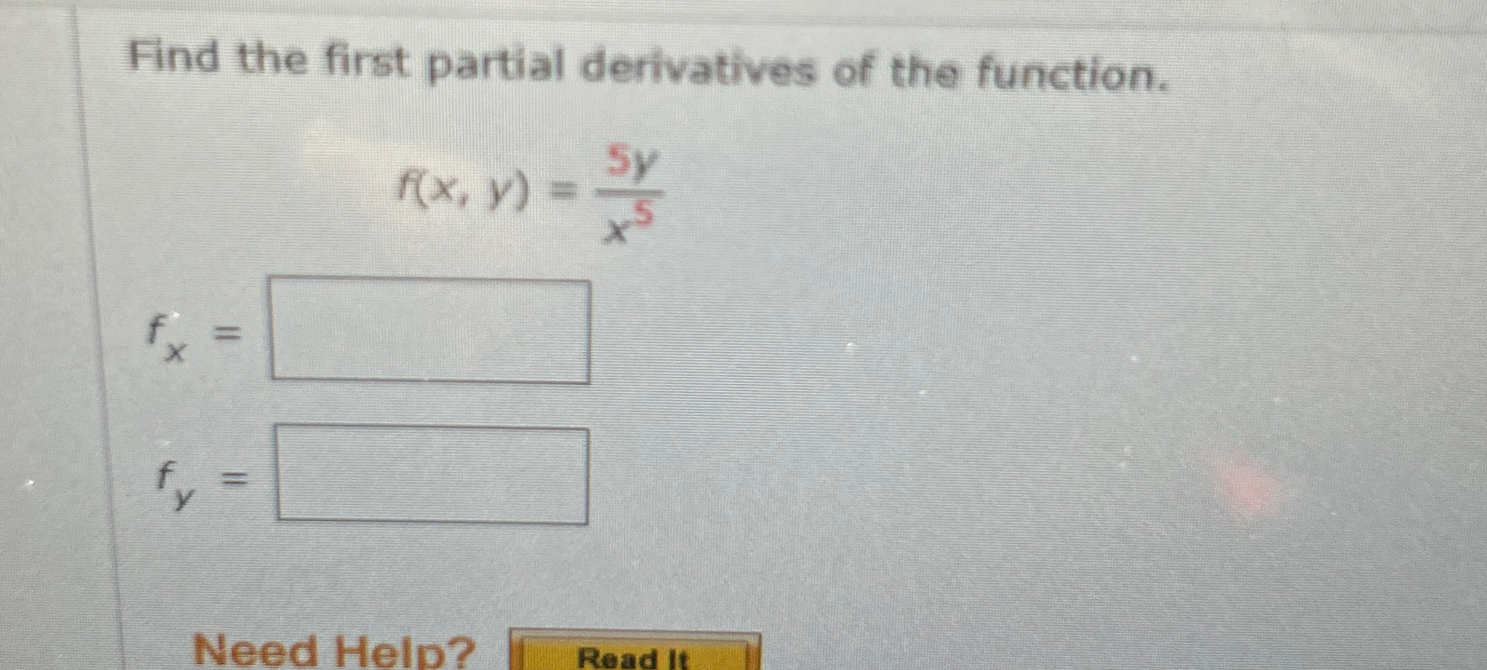 Solved Find the first partial derivatives of the | Chegg.com