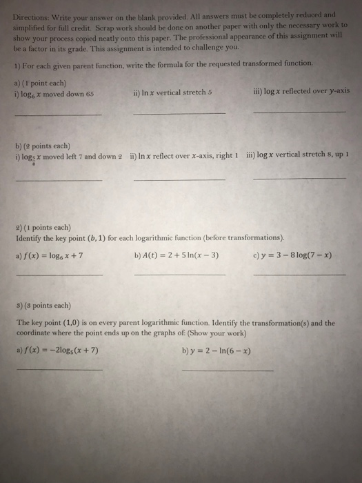 Solved Directions: Write your answer on the blank provided. | Chegg.com