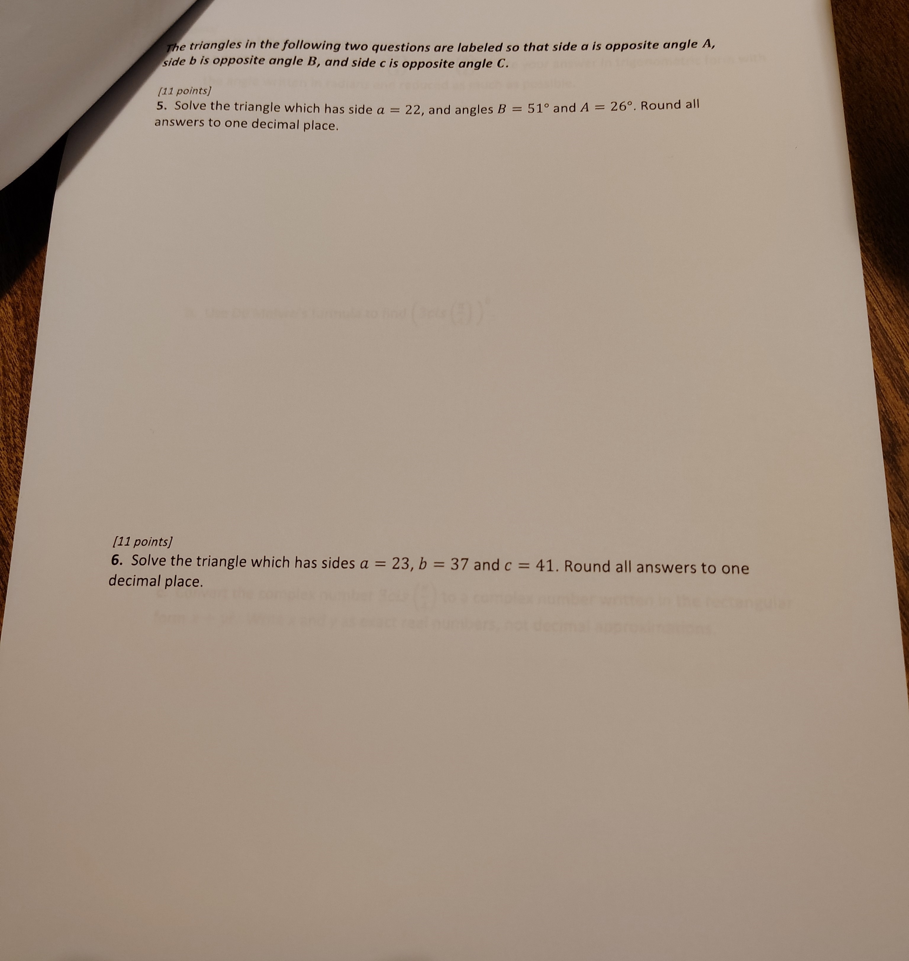 Solved The triangles in ﻿the following two questions are | Chegg.com