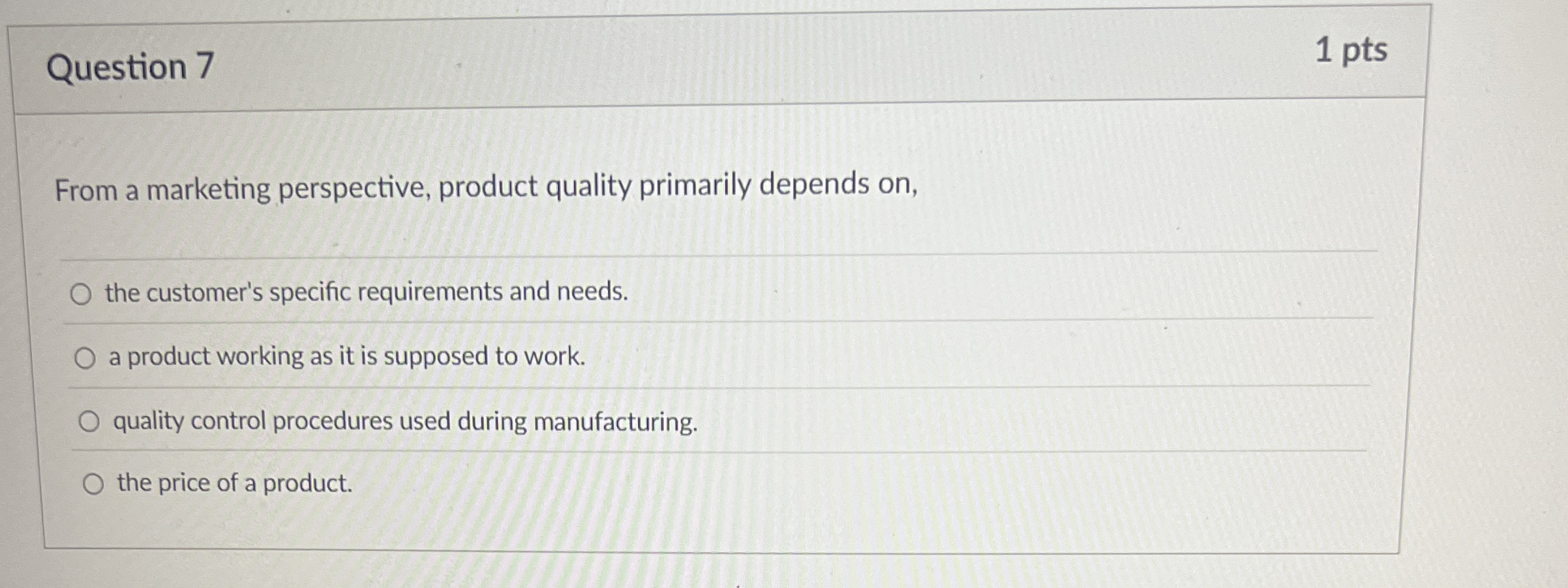 Solved Question 71 ﻿ptsFrom a marketing perspective, product | Chegg.com