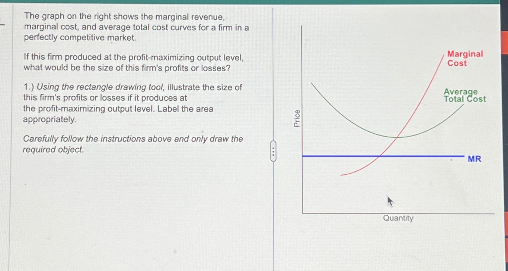 Solved The graph on the right shows the marginal revenue, | Chegg.com