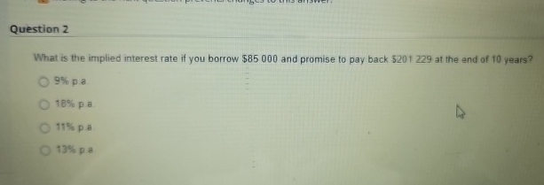 Solved Question 2What is the implied interest rate if you | Chegg.com