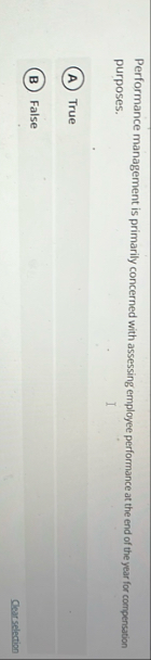 Solved Performance management is primarily concerned with | Chegg.com