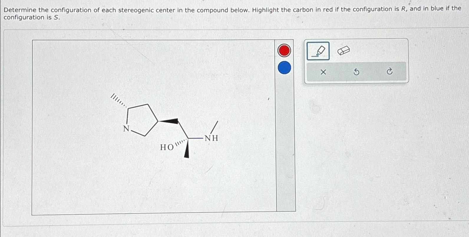 Solved Determine the configuration of each stereogenic | Chegg.com