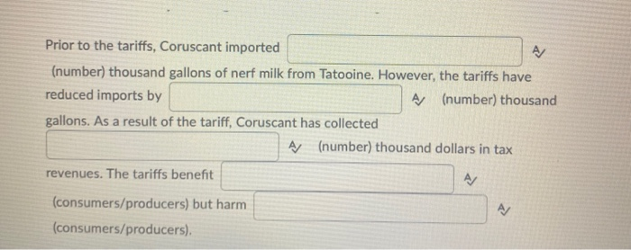 Solved Nerf milk P Р Sc DO 1 World Price & Tariff World | Chegg.com