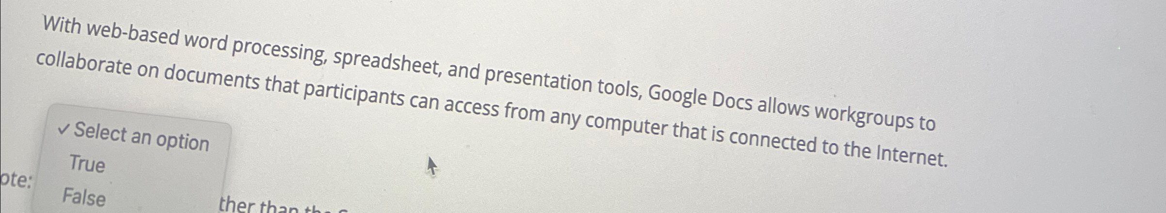 Solved With web-based word processing, spreadsheet, and | Chegg.com