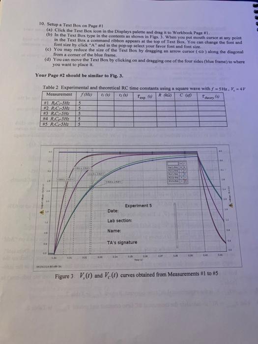 10, Setup a Text Hox on Page ∥1 (a) Click the Text | Chegg.com