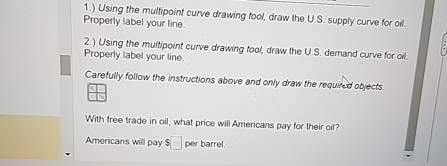 Solved 1.) ﻿Using the multipoint curve drawing tool, draw | Chegg.com
