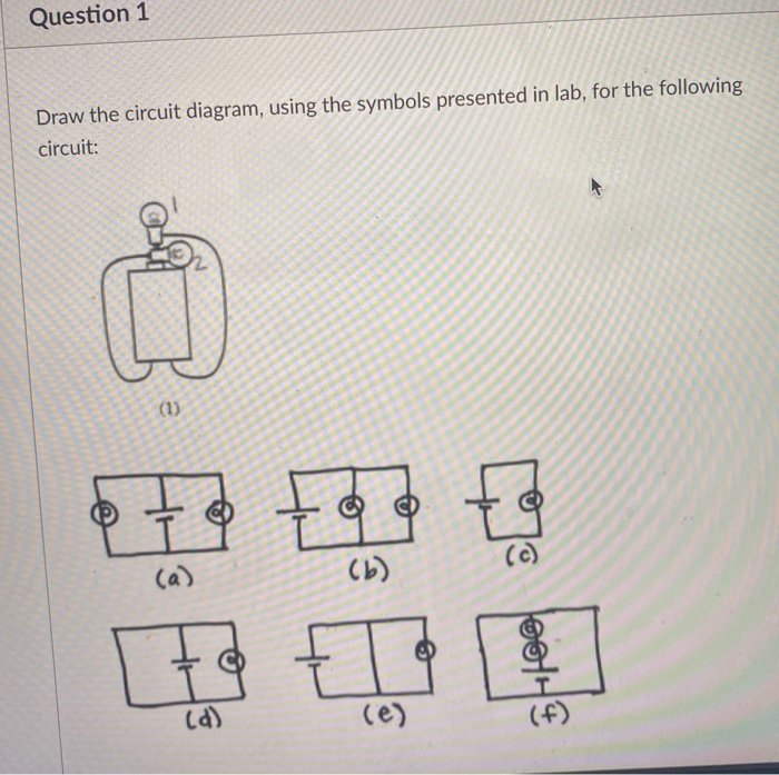 Draw The Circuit Diagram For Each Of Following Circuits Circuit Diagram