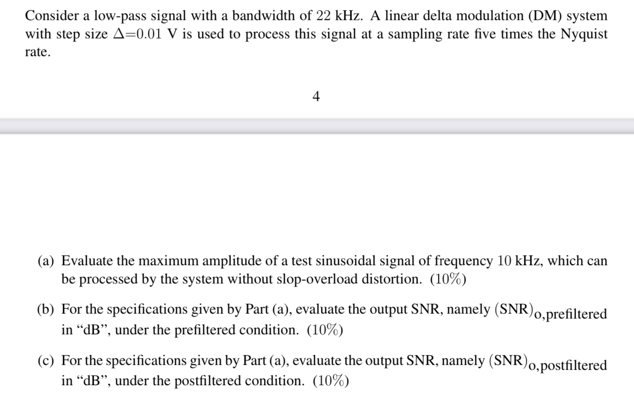 Solved Consider a low-pass signal with a bandwidth of 22kHz. | Chegg.com