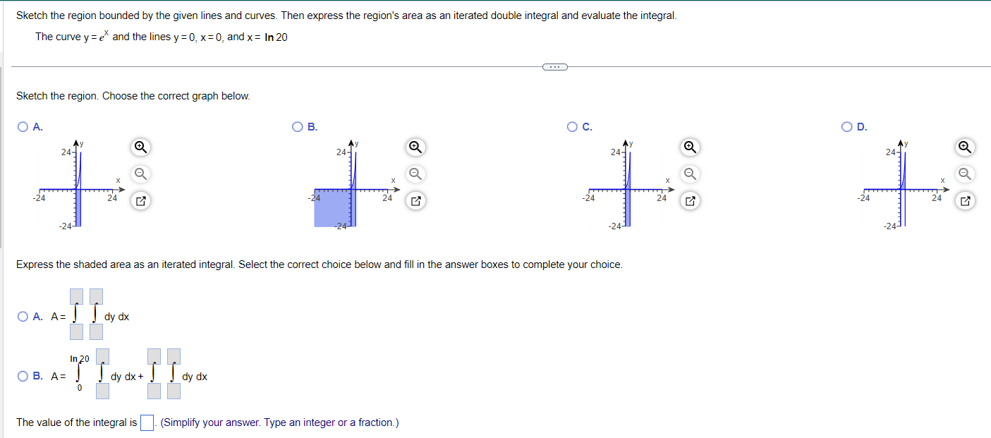 Solved Sketch the region bounded by the given lines and | Chegg.com