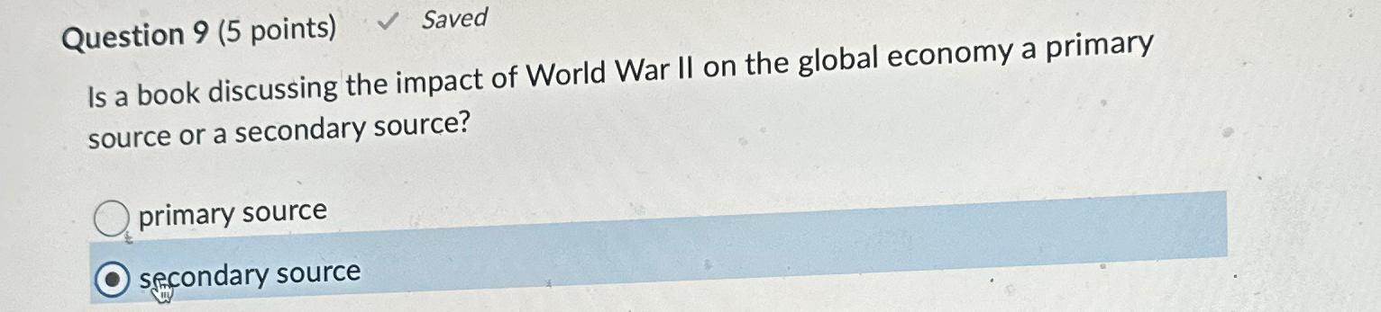 Solved Question 9 (5 ﻿points) ﻿SavedIs a book discussing | Chegg.com