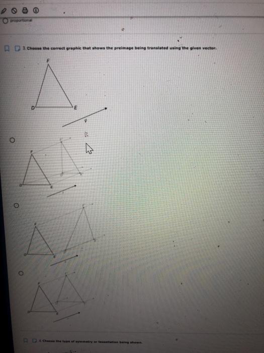 Solved 1. Choose the correct graphic that shows the preimage | Chegg.com