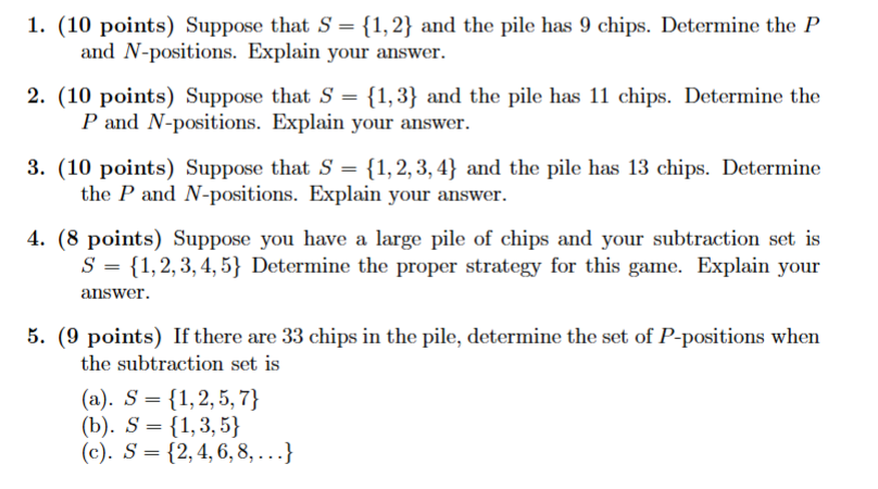Solved by an EXPERT Answer all 5 ﻿questions please.1. (10 ﻿points) | Chegg.com