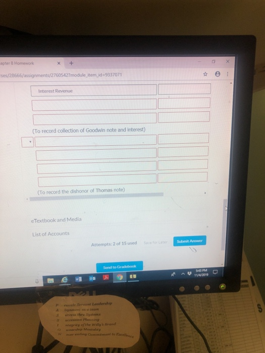 Solved apter 8 Homework X + | Chegg.com