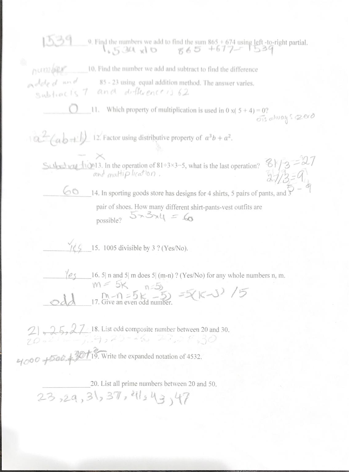 Solved 1539 9. ﻿Find the numbers we add to find the sum | Chegg.com