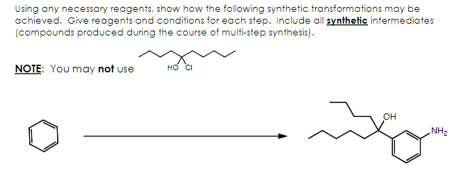 Solved Using any necessary reagents, show how the following | Chegg.com