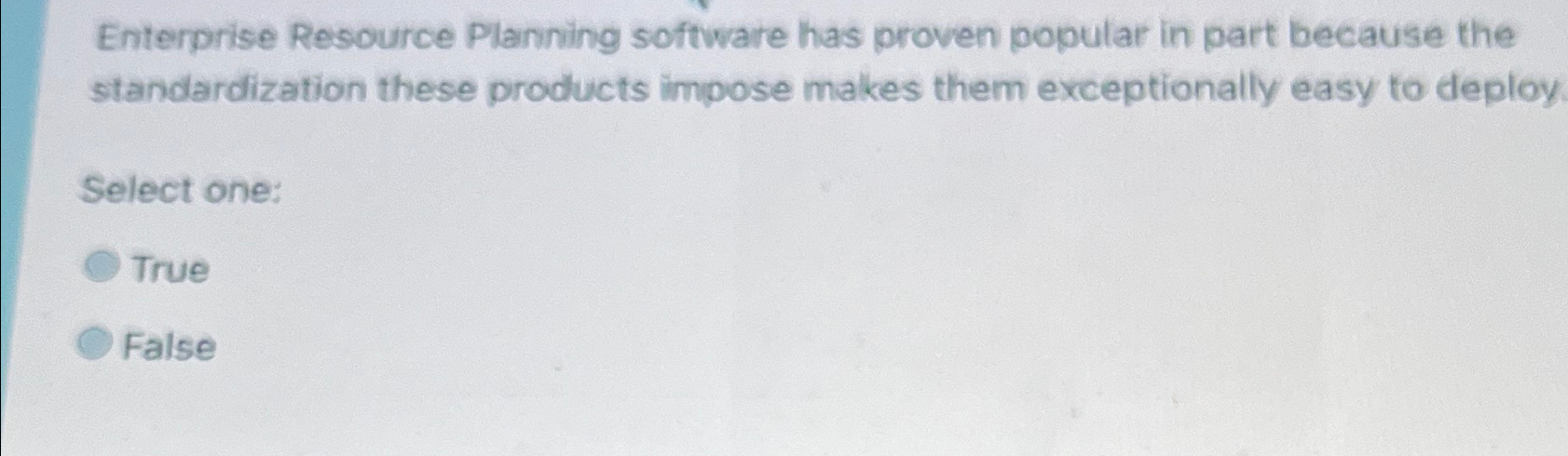 Solved Enterprise Resource Planning software has proven | Chegg.com