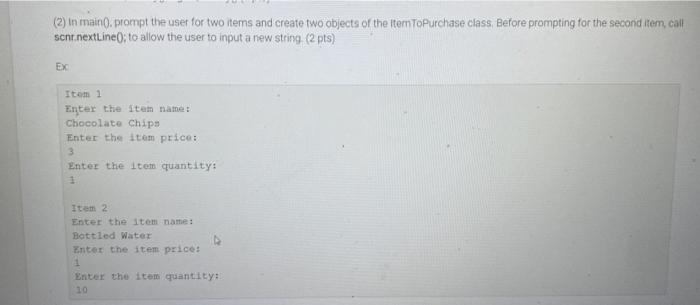 Solved 8.27 Clone of LAB*: Warm up: Online shopping cart | Chegg.com