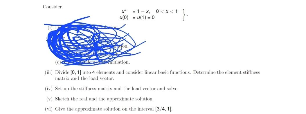 Solved Consider0,134,1 .“' 1.0(iii) ﻿Divide 0,1 ﻿into 4 | Chegg.com